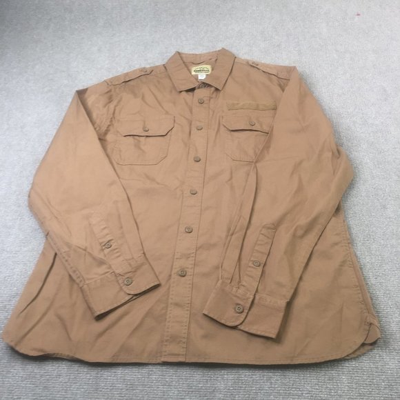 roebuck & co | Shirts | Roebuck Co Mens Button Up Shirt Brown Extra ...